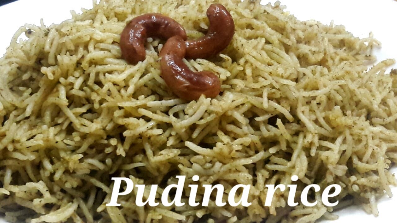 Pudina Rice | Mint Rice Recipe | Variety Rice Recipe - YouTube