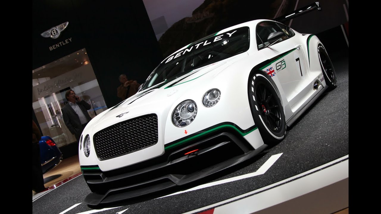 New Bentley Continental GT3 Race Car - 2012 Paris Motor Show - YouTube