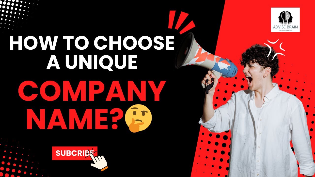 How to Choose a unique Company Name? Company ka naam kaise choose kare ...