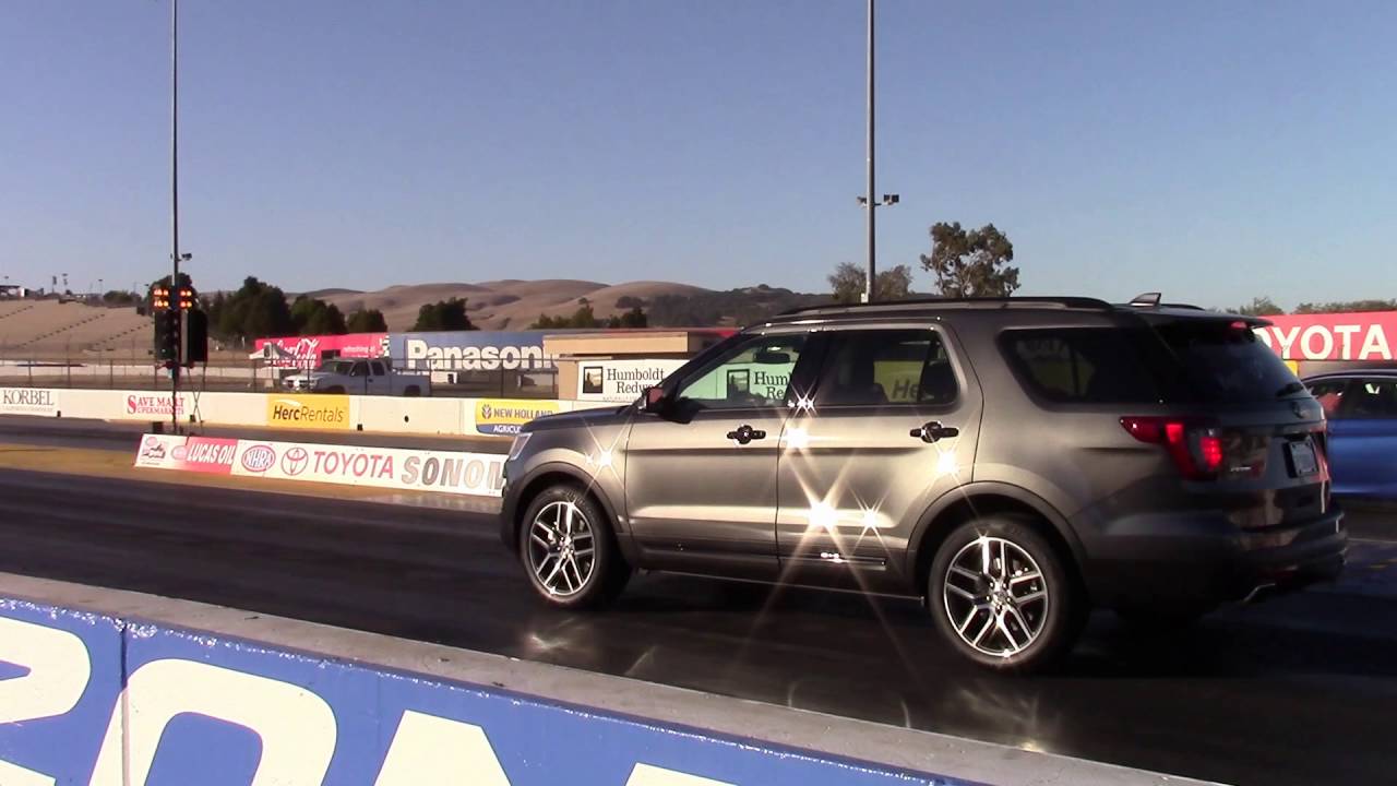 Mai Drag Racing her Explorer Sport 9/21/16 - YouTube
