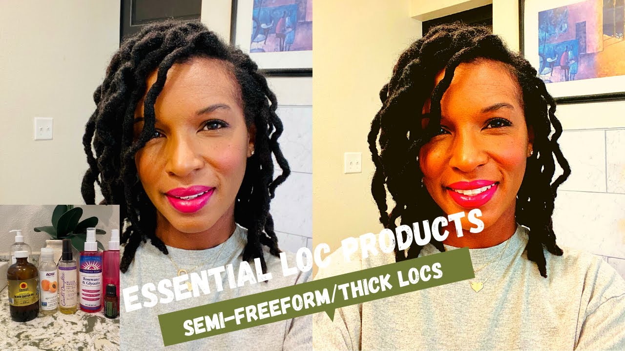 ESSENTIAL LOC PRODUCTS | Semi-freeform, thick locs - YouTube