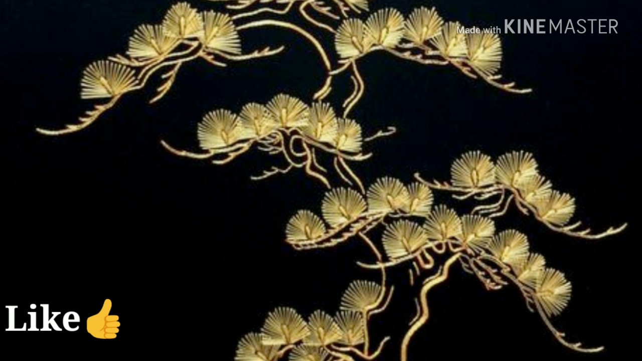 #Japanese Silk Thread Embroidery - YouTube