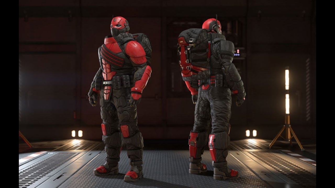 Star Citizen - RRS MOROZOV SH RED ALERT ARMOR - YouTube