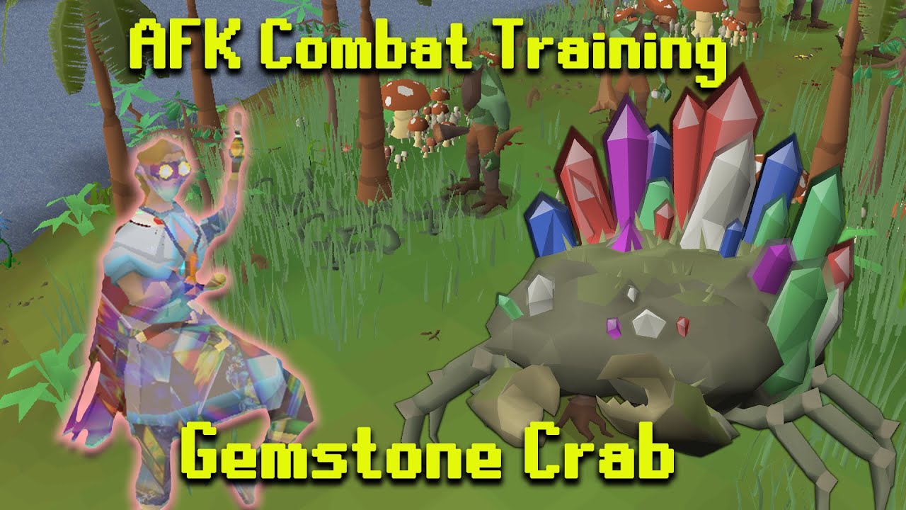AFK Combat Training on Gemstone Crab - YouTube