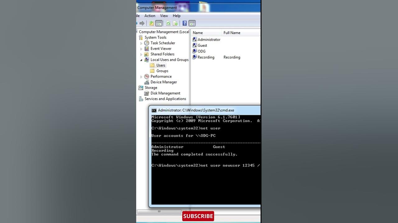 How to Add or Delete User Account Using CMD in Windows | Add or Remove User Account in CMD - YouTube