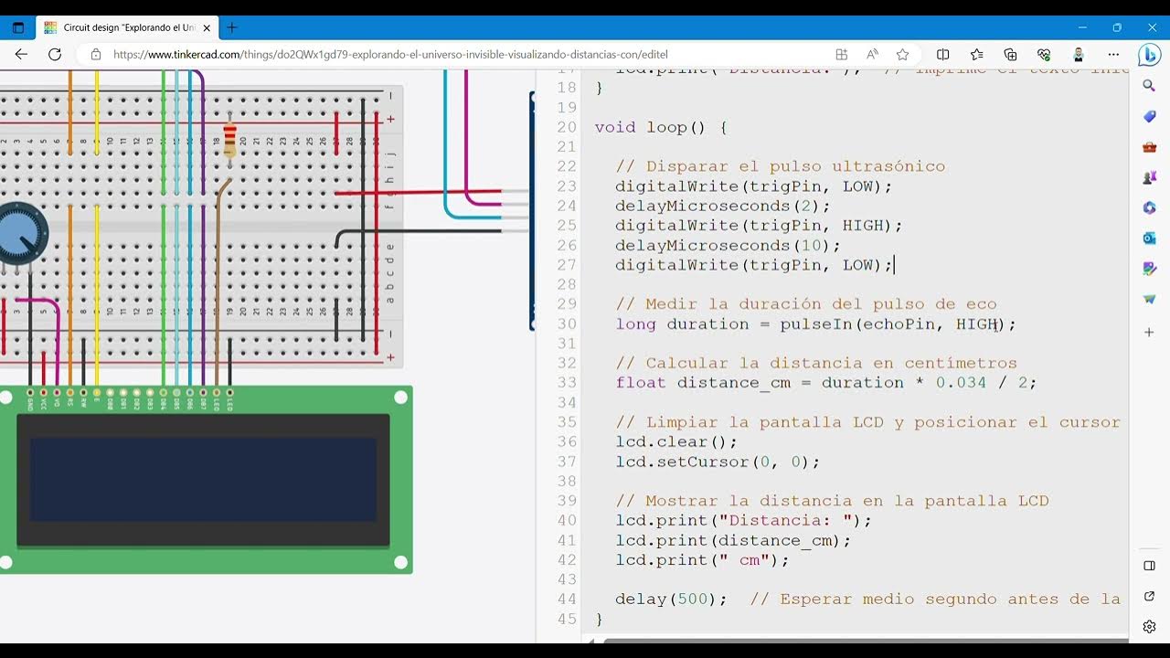 "Arduino y LCD: Cómo Mostrar Distancias con un Toque de Tecnología" - YouTube