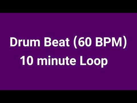 Slow Drum loop 60 BPM drum loop for practice ( 60 bpm) - YouTube