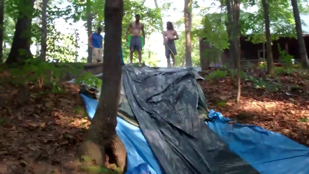 Redneck waterslide - YouTube
