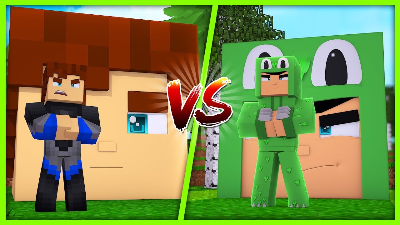 MINECRAFT MOST SECURE BASE CHALLENGE - FACE VS FACE - LITTLE LIZARD VS ...