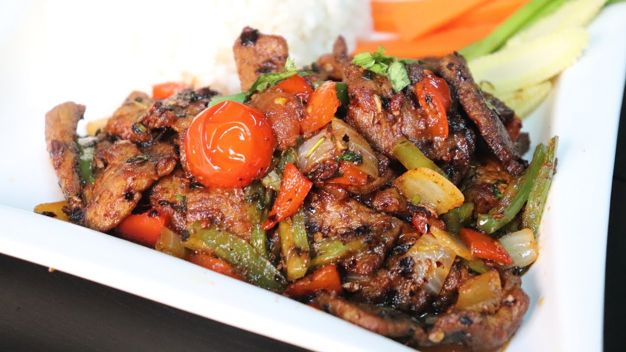 Spicy Chengdu Beef (P.F Chang style) - YouTube