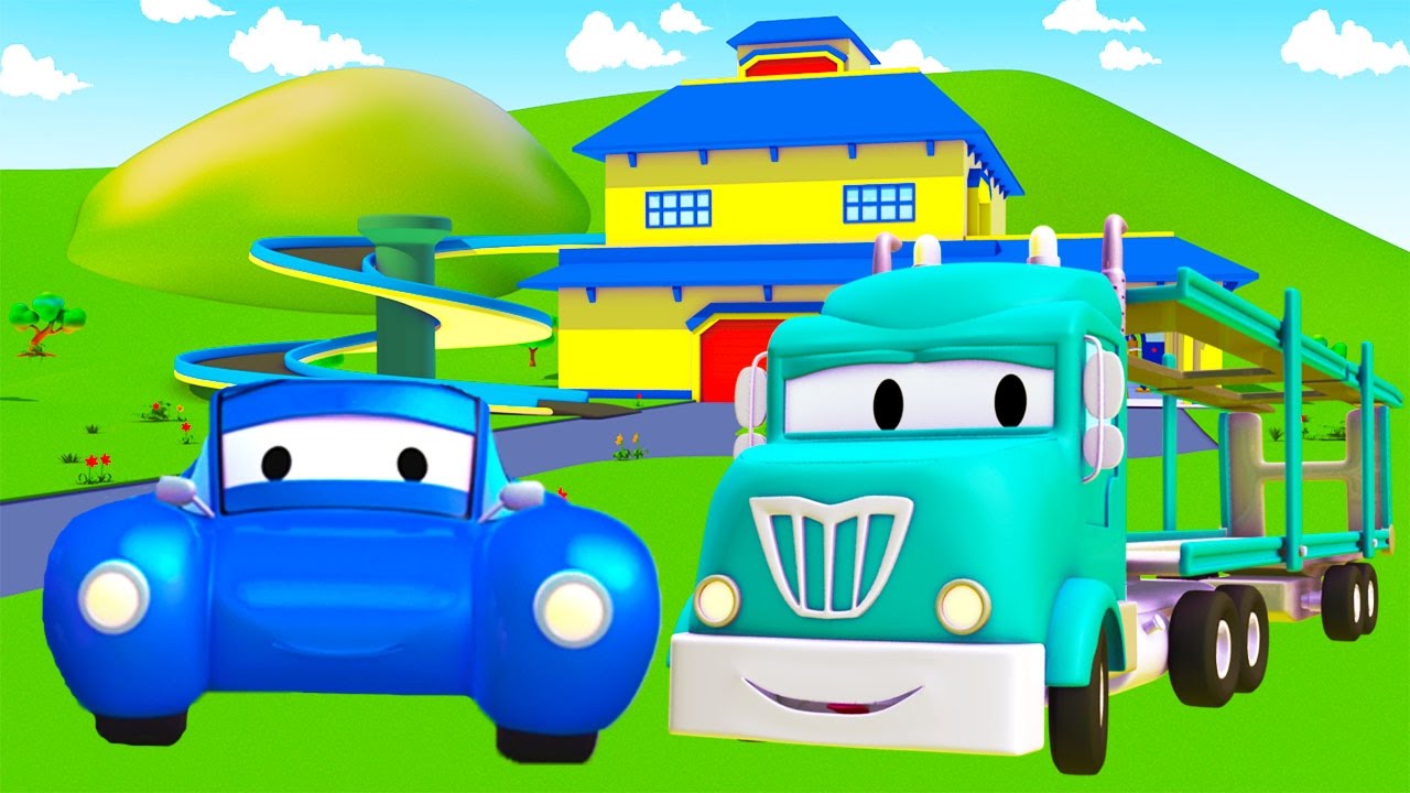 The Car Carrier 🏎️ and his friends in Car City 🚛 Cars & Trucks ...