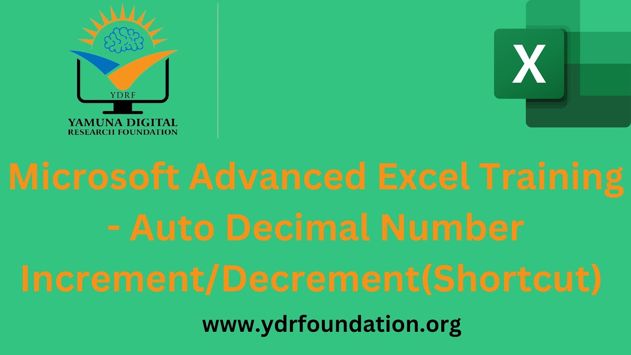 Decimal Number Increment Smart Way- Advance Excel Tutorial - YouTube