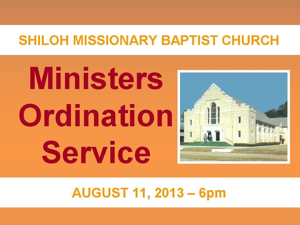 Clips From Shiloh Ministers Ordination Service - YouTube