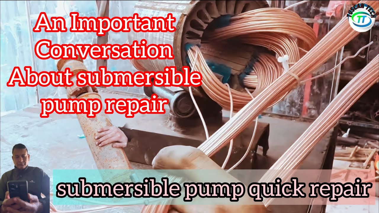 How submersible pump quick repair ! सबमर्सिबल पम्प रिपेयर ! Submersible ...