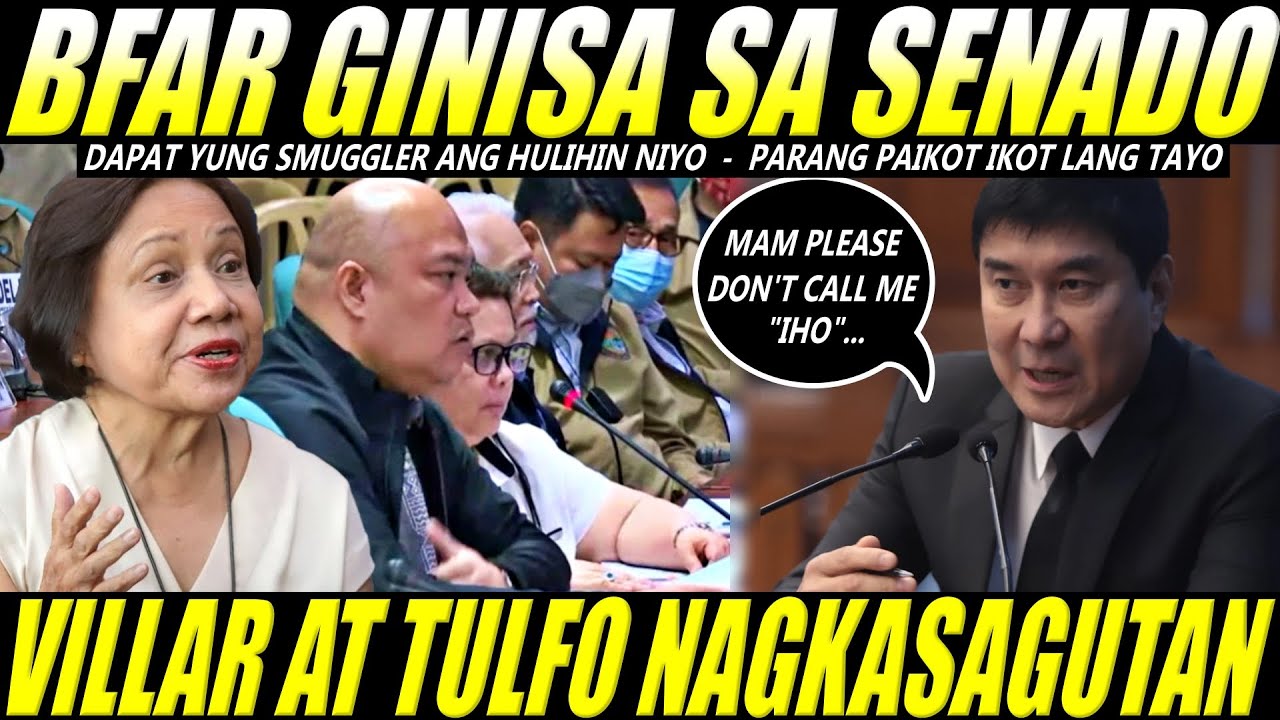 DONT CALL ME IHO, SENADOR TULFO AT SENADOR VILLAR NAGKASAGUTAN SA ...