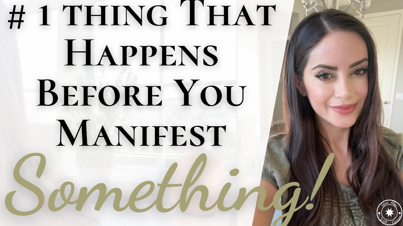 Number 1 Thing That Happens Before You Manifest Something! When This ...