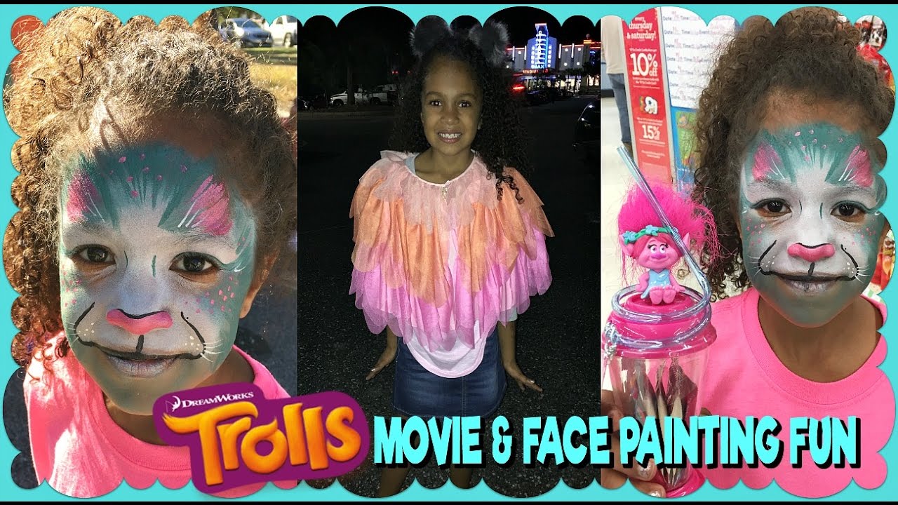 Trolls Movie and Face Painting Fun - YouTube