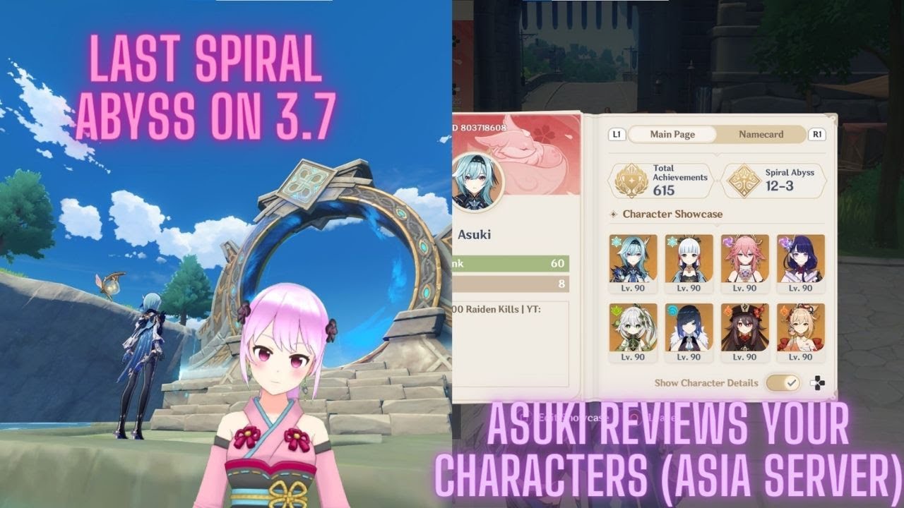 Last Spiral Abyss of Version 3.7, Asuki Reviews your Characters (Asia ...