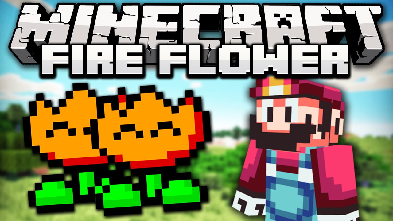 FIRE FLOWER MOD - Bolas de Fogo do Mario Bros! - Minecraft mod Review ...