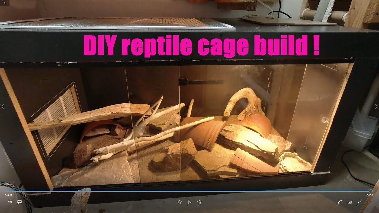 DIY reptile cage build - YouTube