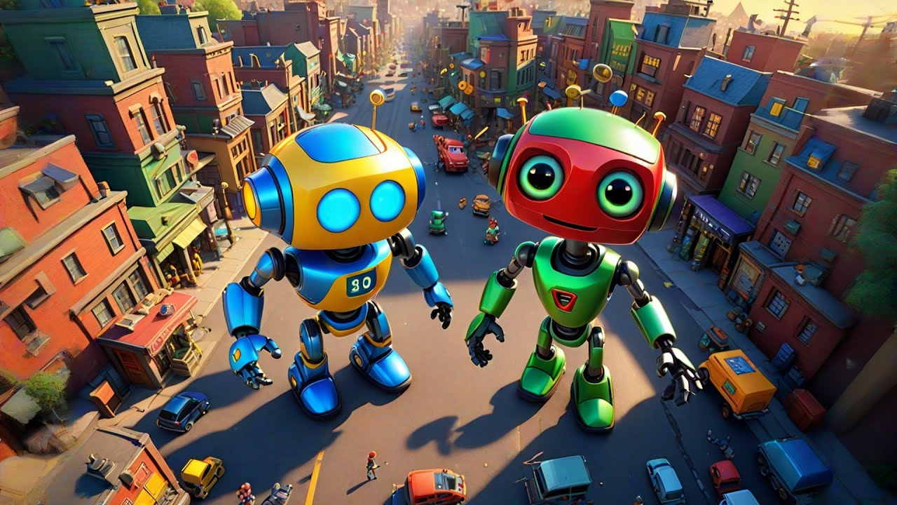Six Silly Robots Spin and Spin | Fun Robot Dance Song for Kids ...