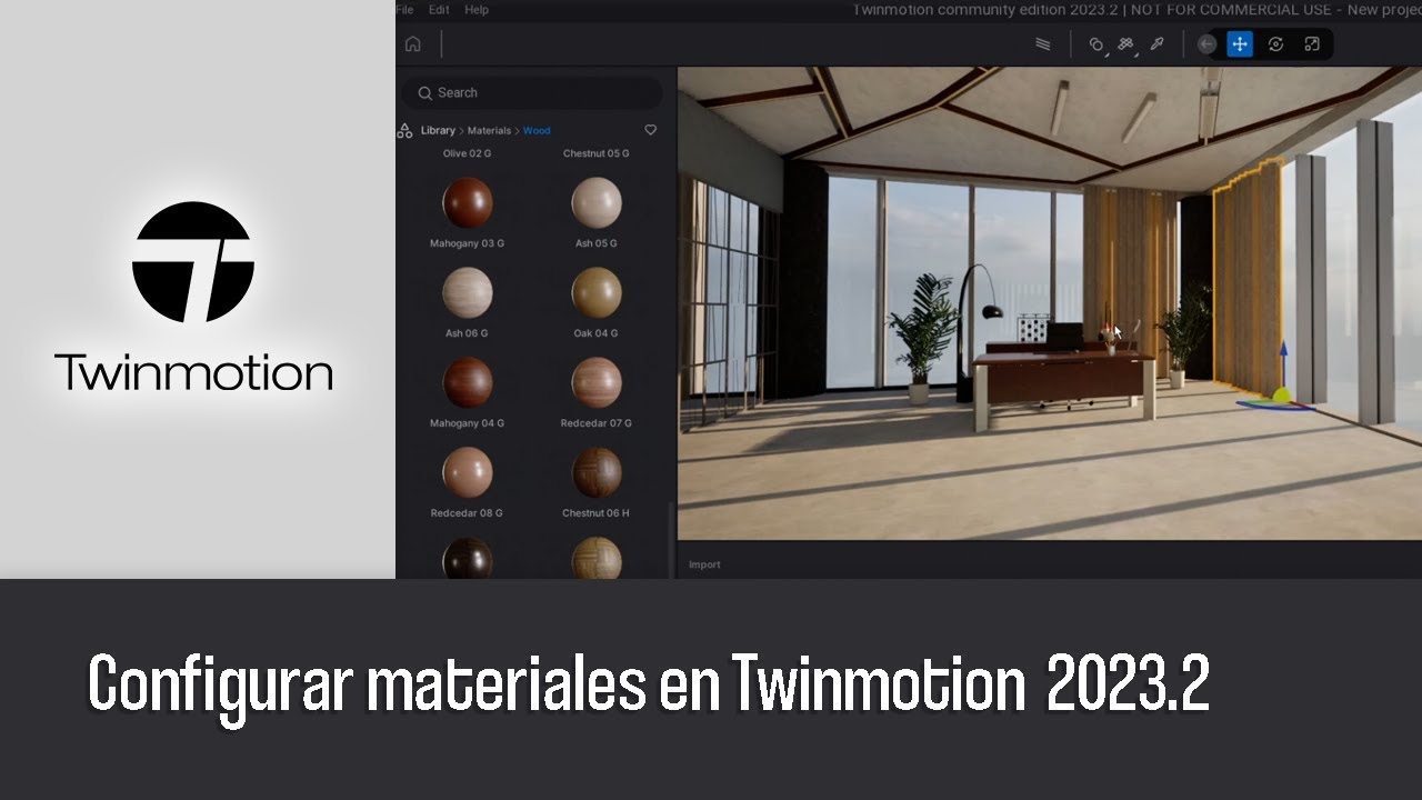 Tips para configurar materiales en Twinmotion 2023.2 - YouTube