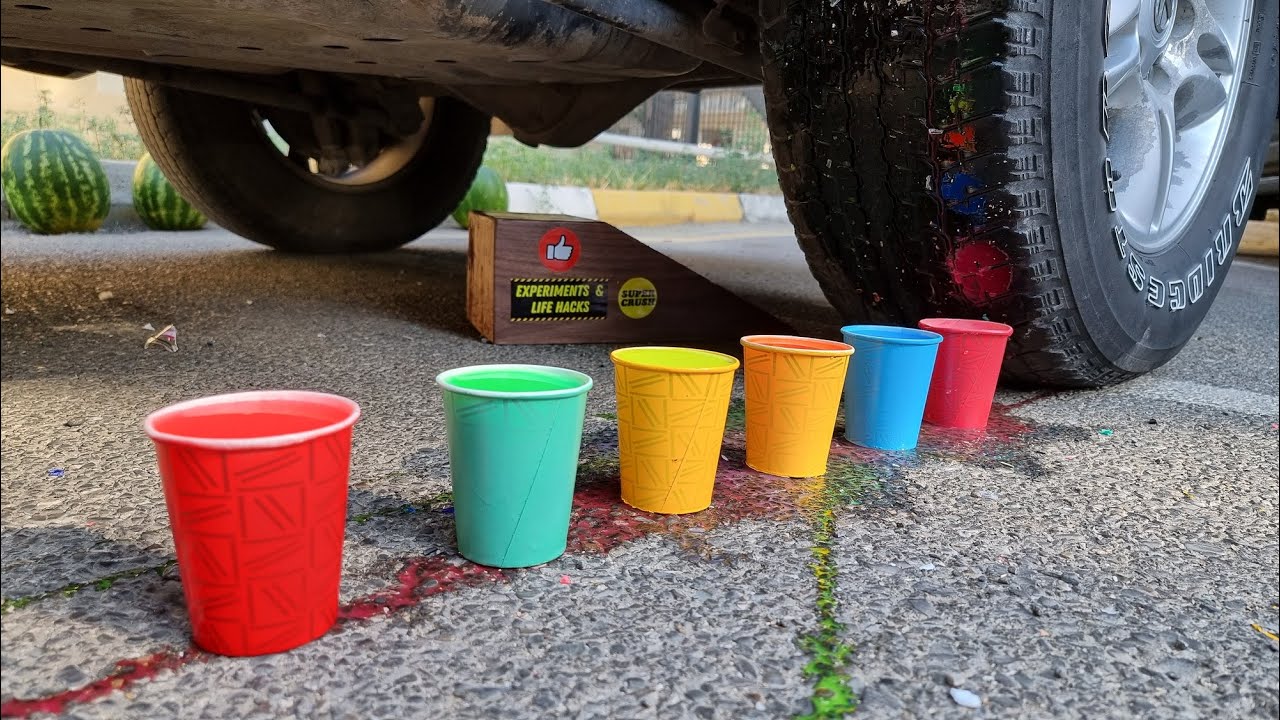 CAR VS SLIME Experiment | Crushing Crunchy & Soft Things by Car! - YouTube