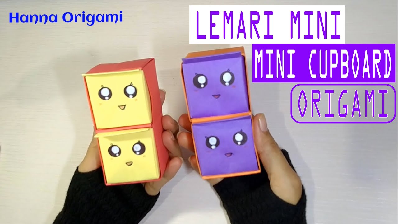 Lemari Mini Origami | Cara Membuat Lemari Mini Dari Kertas Origami ...