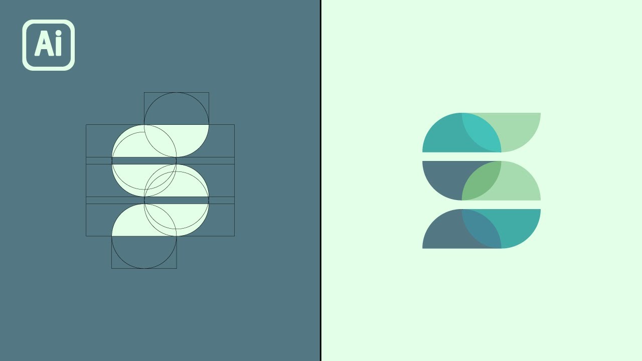 How to Design a Logo with Circular Grid - S Letter Logo Design ...