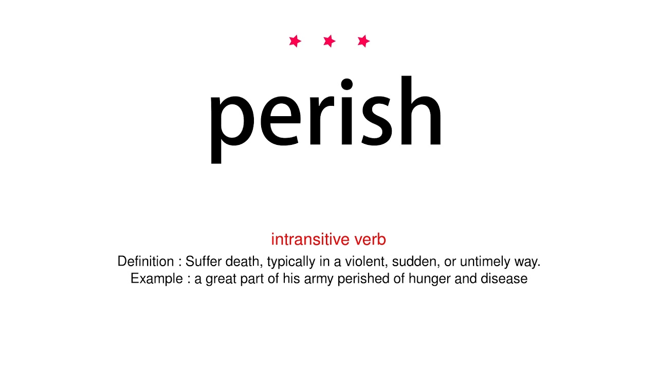 How to pronounce perish - Vocab Today - YouTube