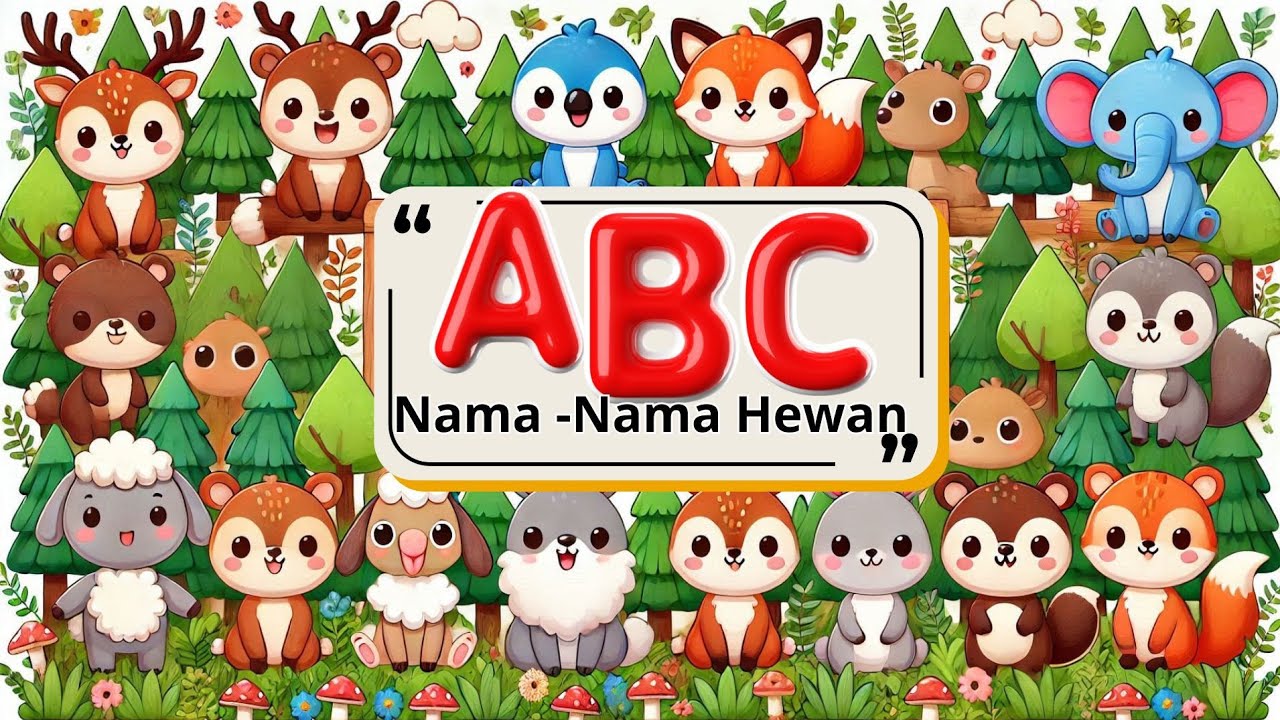 ABCD Nama Hewan Untuk Anak Bahasa Indonesia | Belajar Huruf Alfabet A-Z ...
