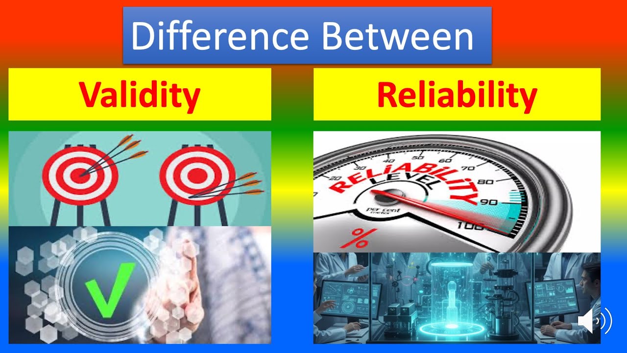 Differences Between Validity And Reliability - YouTube