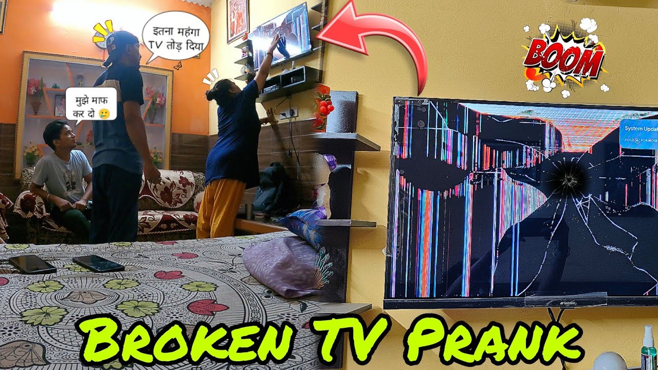 Broken TV Prank 🤣 || Prank on my Mom || Prank goes wrong 😡|| Harshit ...