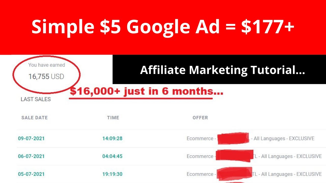 Learn How To Promote Affiliate Offers with a Simple $5 Google Ads - YouTube