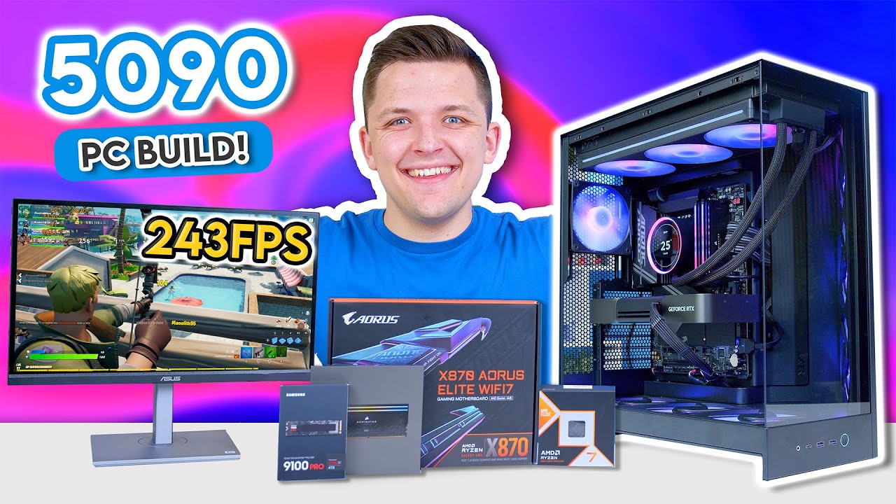 Ultimate 4K Gaming PC Build 2025! 👀 [ft. Ryzen 9800X3D & RTX 5090 w/ Benchmarks] - YouTube