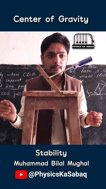 Center of Gravity Experiment | States of Equilibrium | Stability # ...