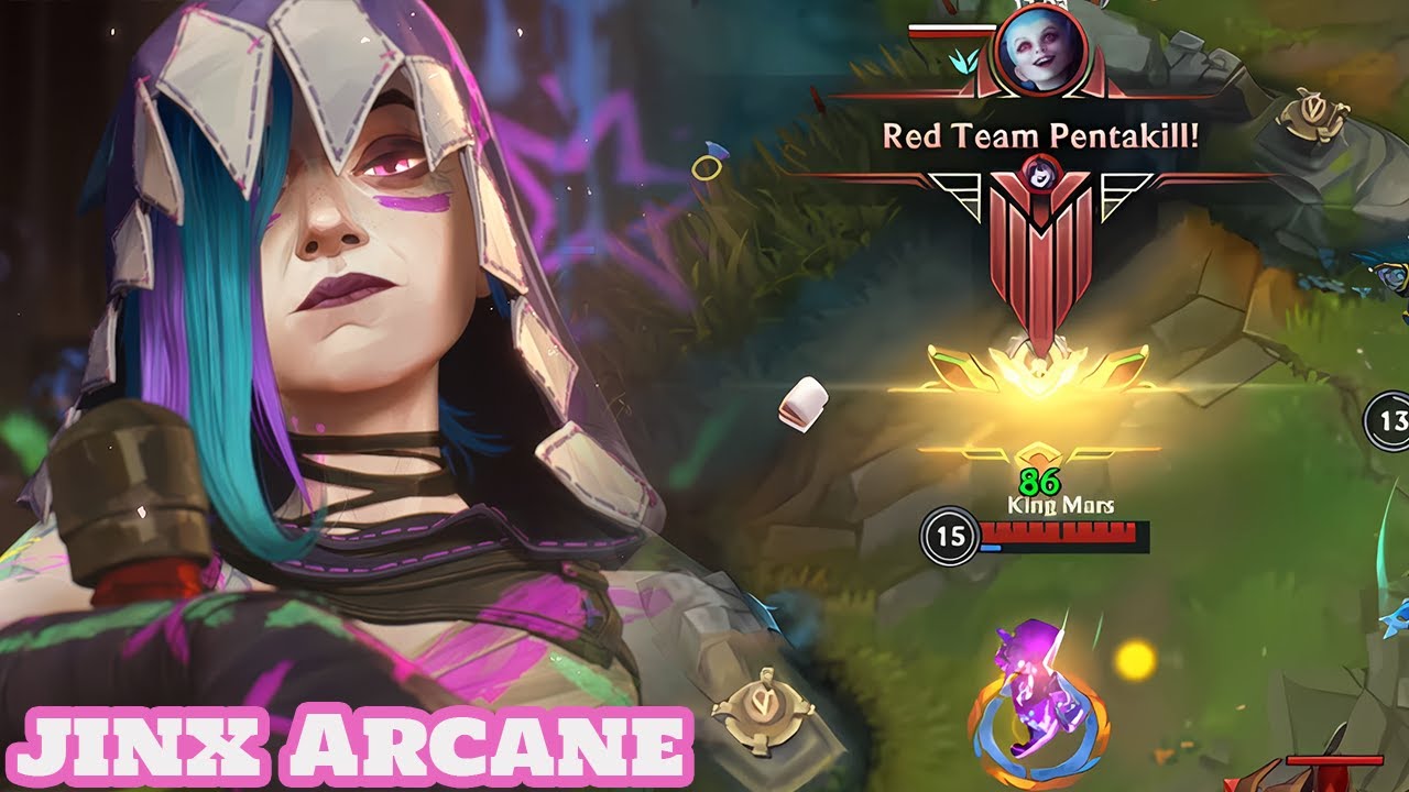 wild rift jinx _top jinx Arcane Prodigy (pentakill)game play rank ...