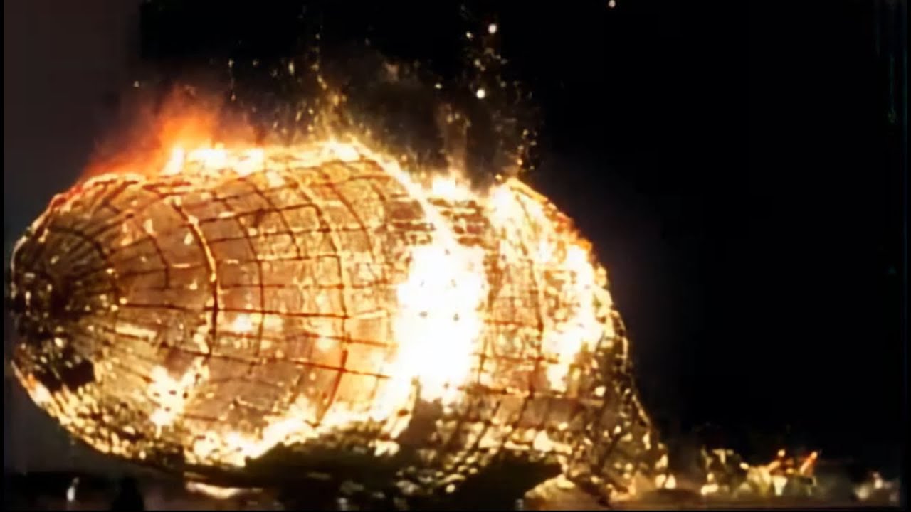 🔥 Hindenburg Disaster in Color! Shocking Restored Footage of the ...