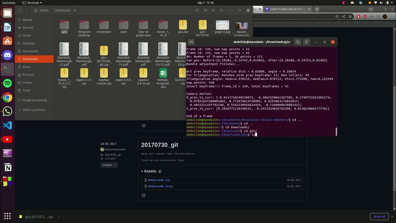 g2o library installation for Monocular Visual Odometry - YouTube