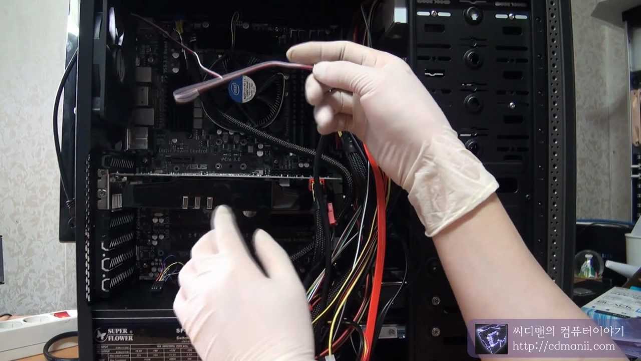 컴퓨터 조립하기 케이스팬 전원연결 마무리 How To Build A Computer 7 Youtube