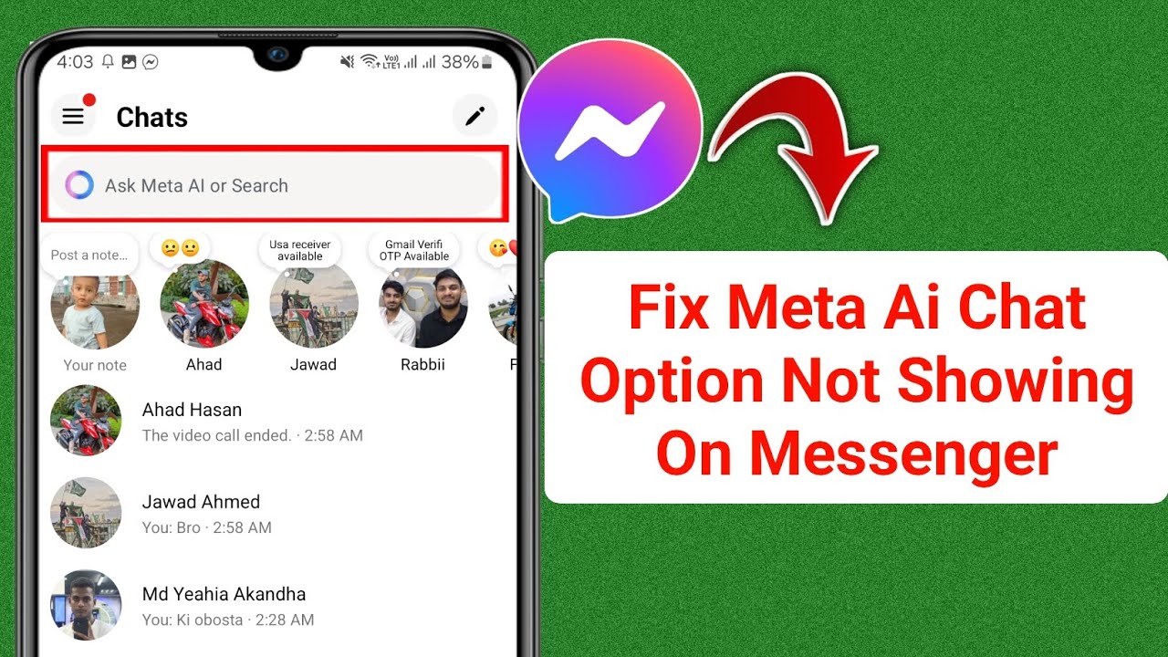 How To Enable Meta Ai Chat On Messenger (New Process) || Meta Ai On ...