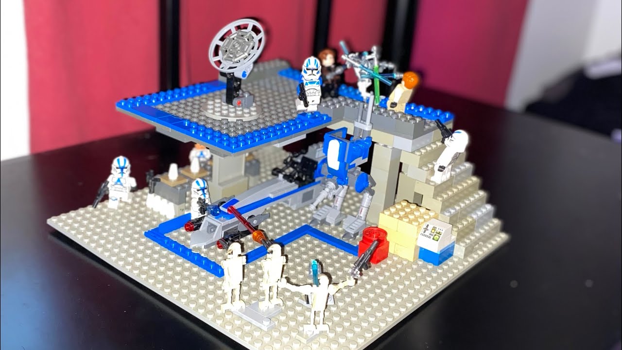 Lego 501st Clone Base Battle MOC - YouTube