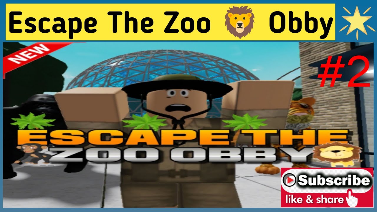 Escape The Zoo Obby(Part2) | Roblox | Little Robo Gaming - YouTube