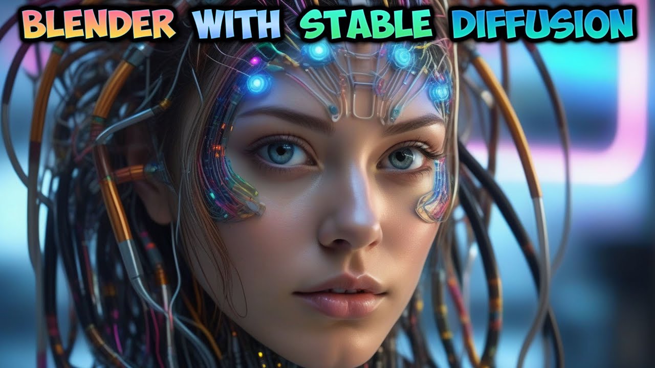 Blender with Stable Diffusion XL Tutorial - Bionic girl - img2img - YouTube