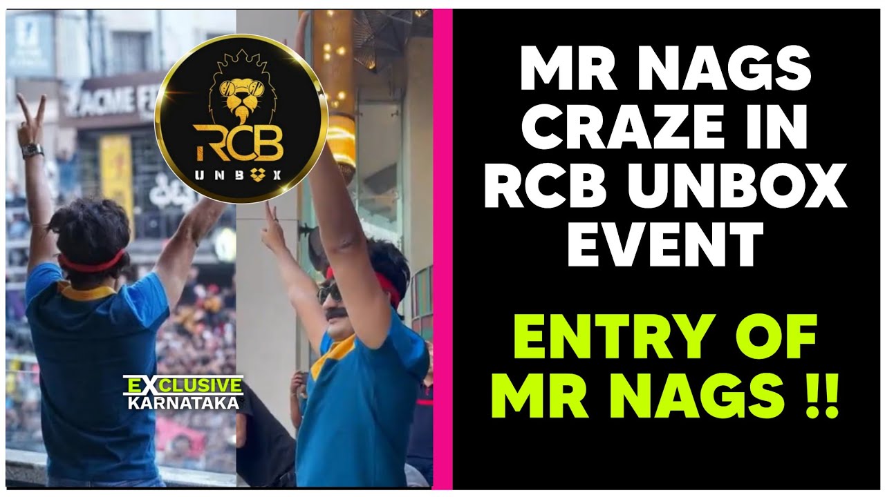 Mr Nags Entry in RCB Unbox Event | RCB | Mr Nags | Humble Politician ...