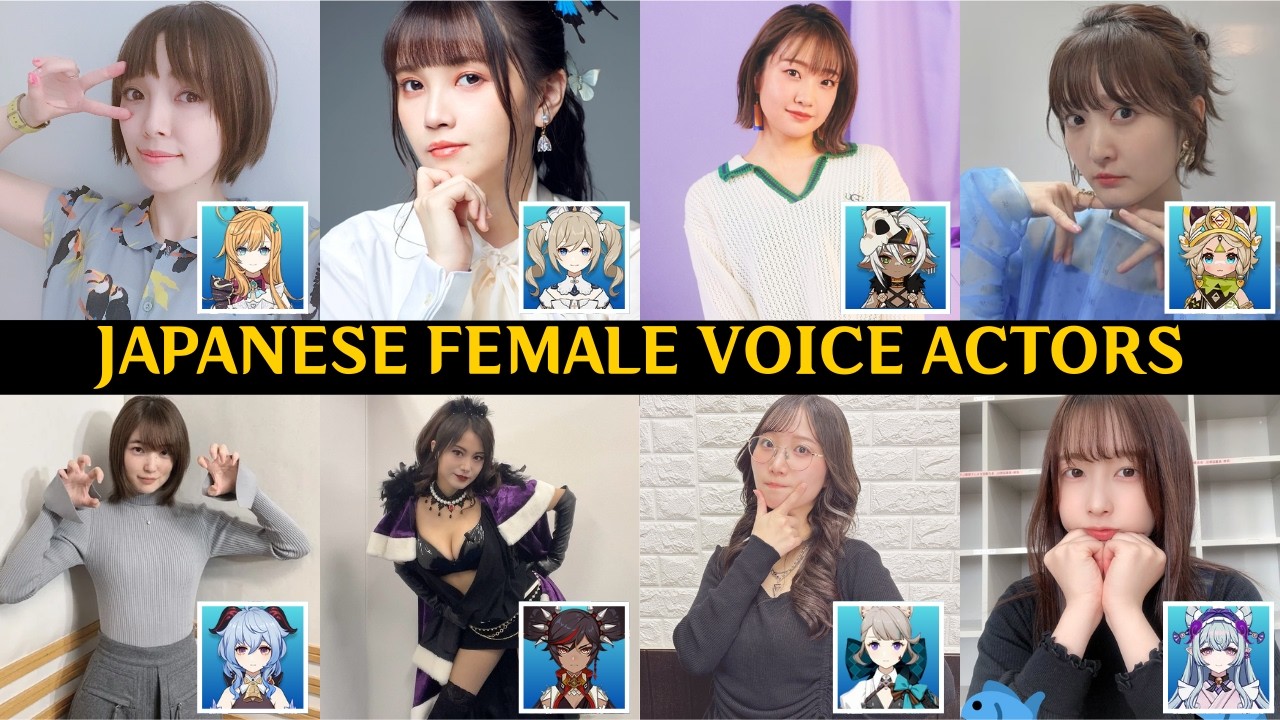 Genshin Impact All Female Characters Japanese Voice Actors Seiyuu - YouTube