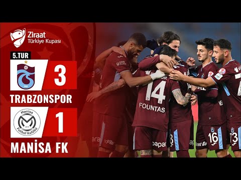 Trabzonspor 3-1 Manisa FK Maçın Golleri (Ziraat Türkiye Kupası 5. Tur)