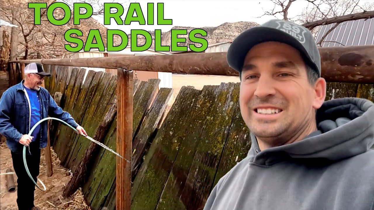 HOW WE LINE UP AND CUT TOP RAIL SADDLES, For Top Rail Pipe Fence ...