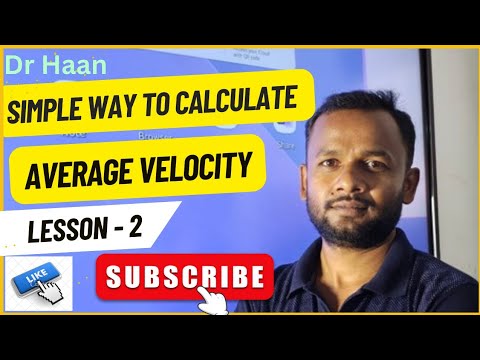 How to calculate average velocity in a simple way. @Haan_Tutorial - YouTube