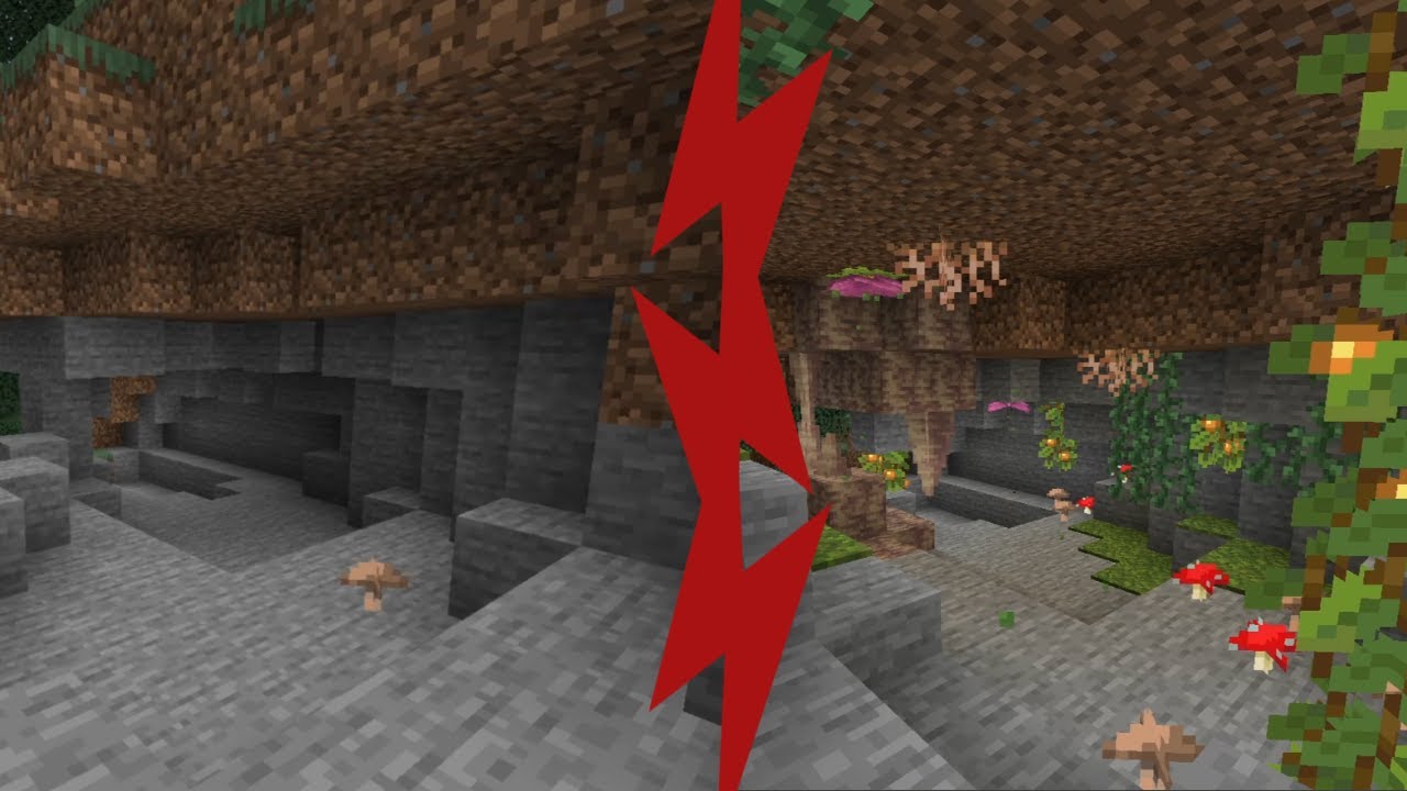 Decorating a Surface Cave in Minecraft - YouTube